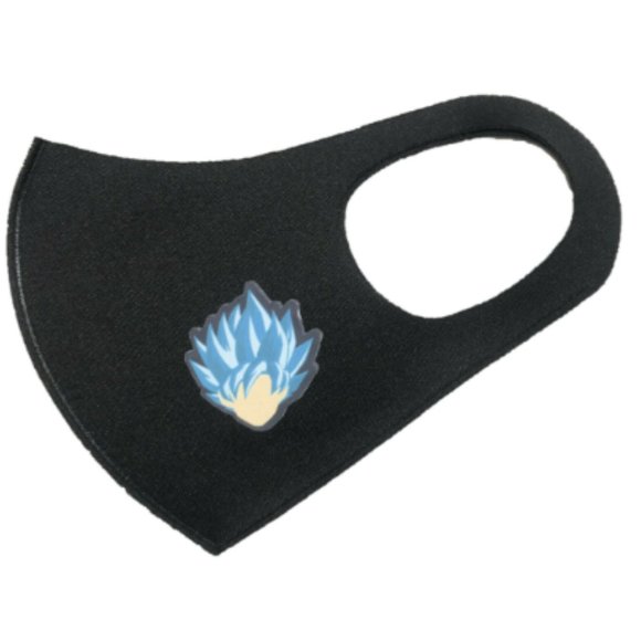 Handmade | Accessories | Dragon Ball Super Saiyan Blue Face Mask ...